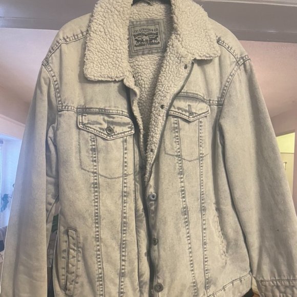 Levi's | Jackets & Coats | Levis Shearling Denim Jacket | Poshmark